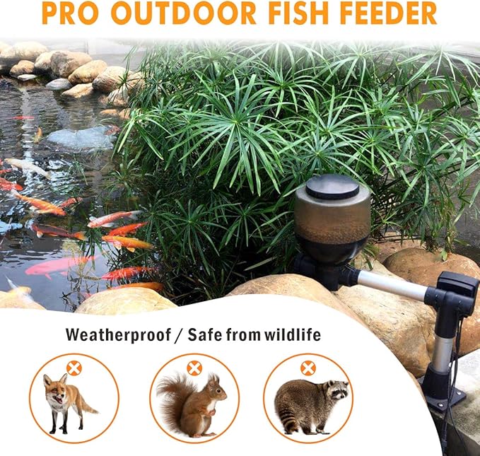 Hygger Automatic Fish Feeder - The Fish Works Pond Supplies