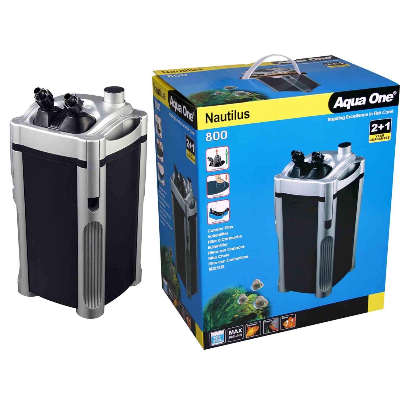 Aqua One Nautilus 800 Canister Filter - The Fish Works Pond Supplies